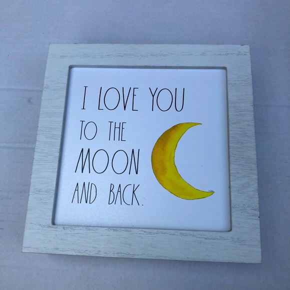 Rae Dunn | Wall Decor | Rae Dunn I Love You To The Moon And Back Sign ...